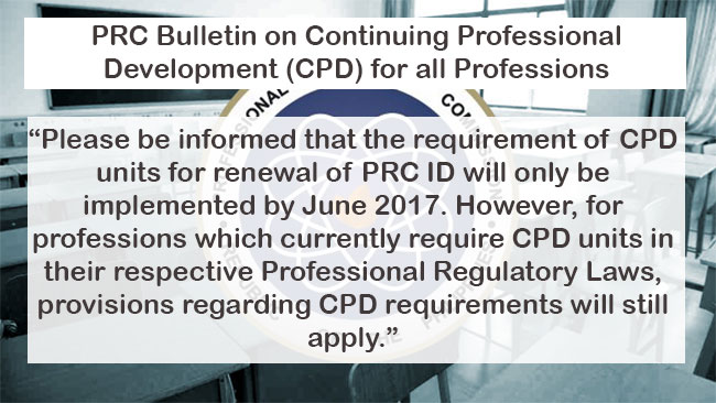 UPDATE: PRC will fully Implement CPD requirements to Renew Your License ...